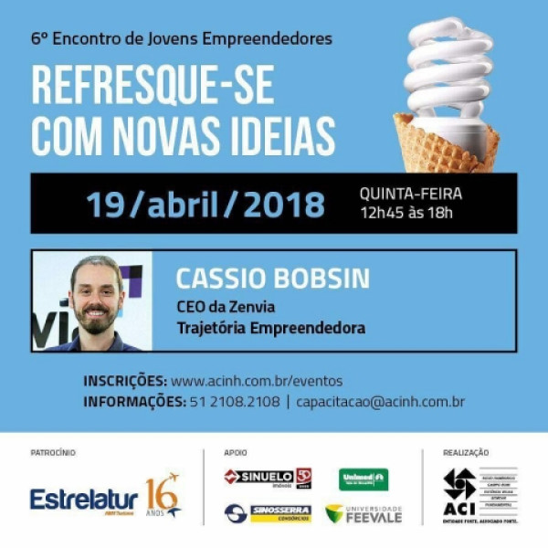 Cassio Bobsin, CEO da Zenvia, será um dos palestrantes do 6° Encontro ...